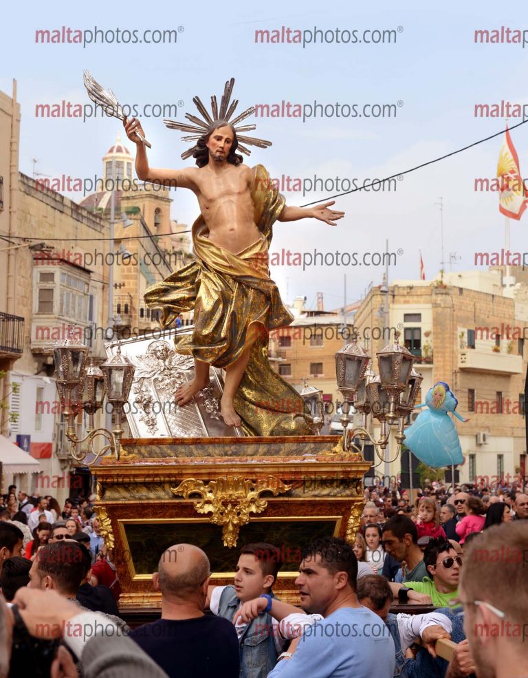 Cospicua Rxoxt Vara Statue People Religion Easter Sunday Christ ...