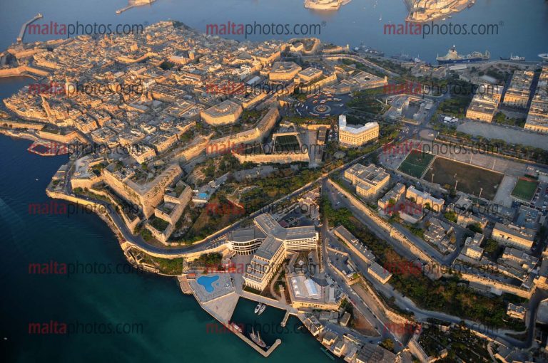Floriana Aerial Excelsior Hotel Phoenicia Valletta Independence Arena ...