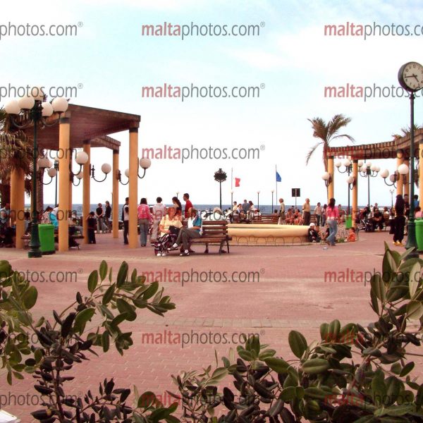 Bugibba Main Square - Malta Photos