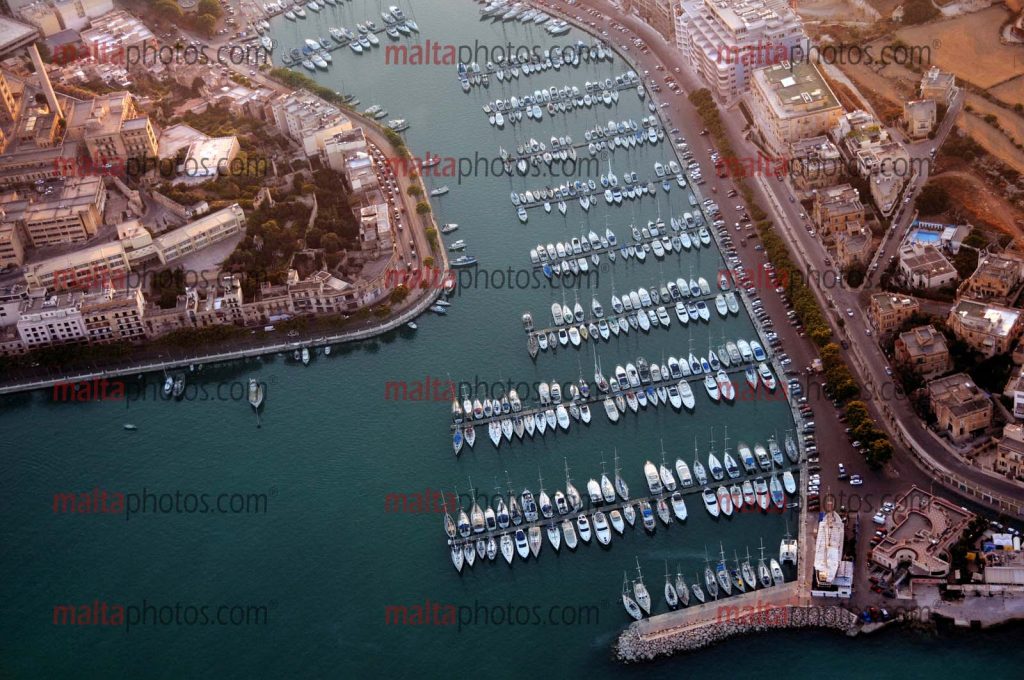 Msida Aerial Marina Boats - Malta Photos