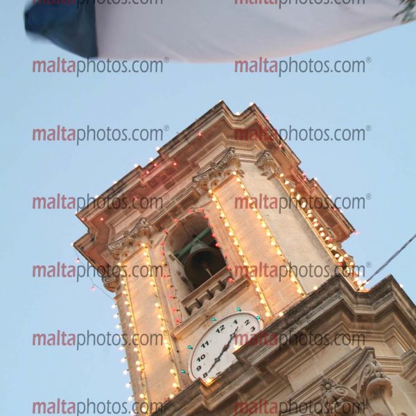 Attard Village Parish Church flag - Malta Photos