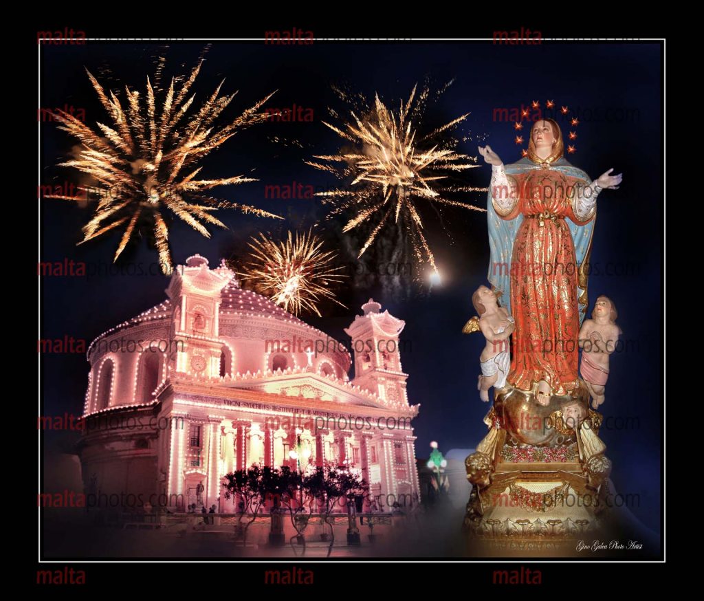 Mosta St Mary Feast Festa Photo Collage Festa Santa Marija - Malta Photos