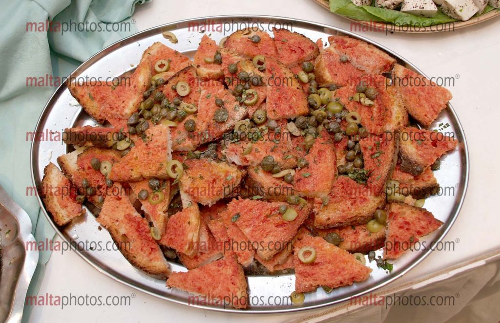 Food Hobz biz zejt bread - Malta Photos