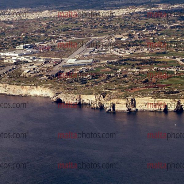 Hal Far Aerial Old Runaway Industrial Estate Factories - Malta Photos