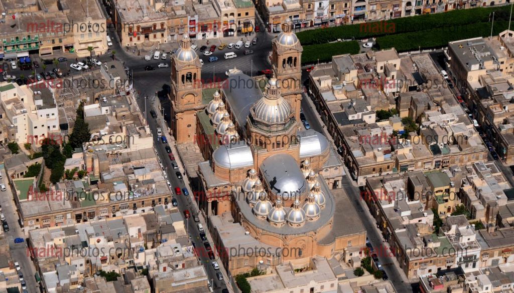 Paola Rahal Gdid Aerial Parish Church Religion - Malta Photos