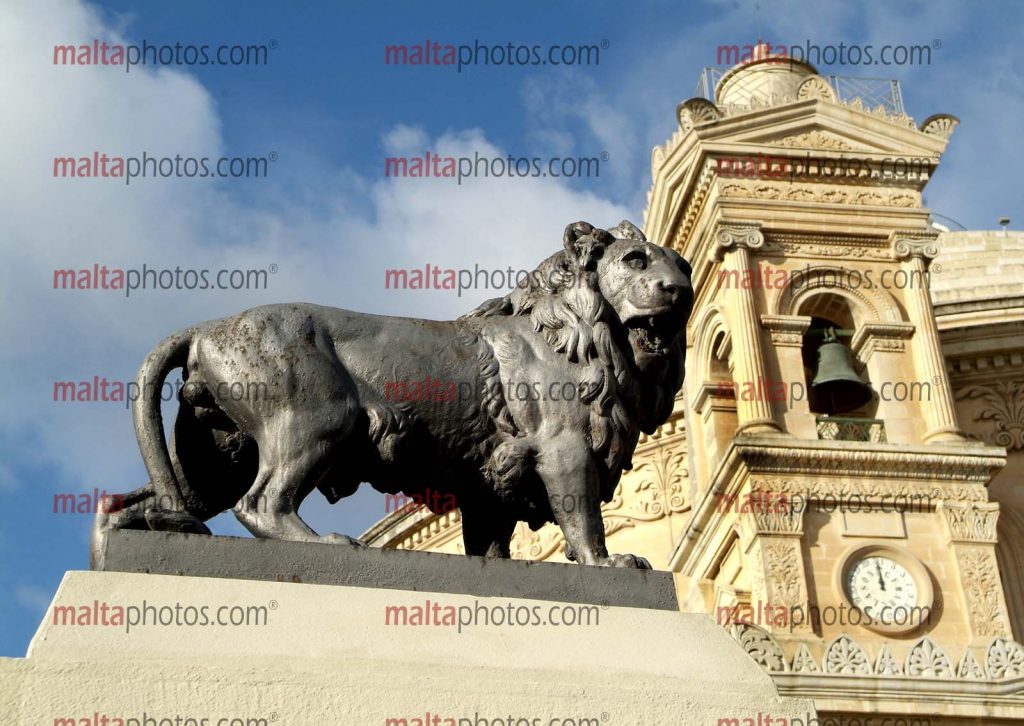 Mosta Square Lion Monument - Malta Photos