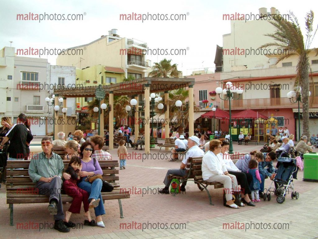 Bugibba Main Square - Malta Photos