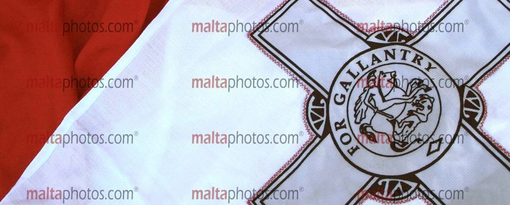 Flags Malta George Cross Gallantry GC - Malta Photos