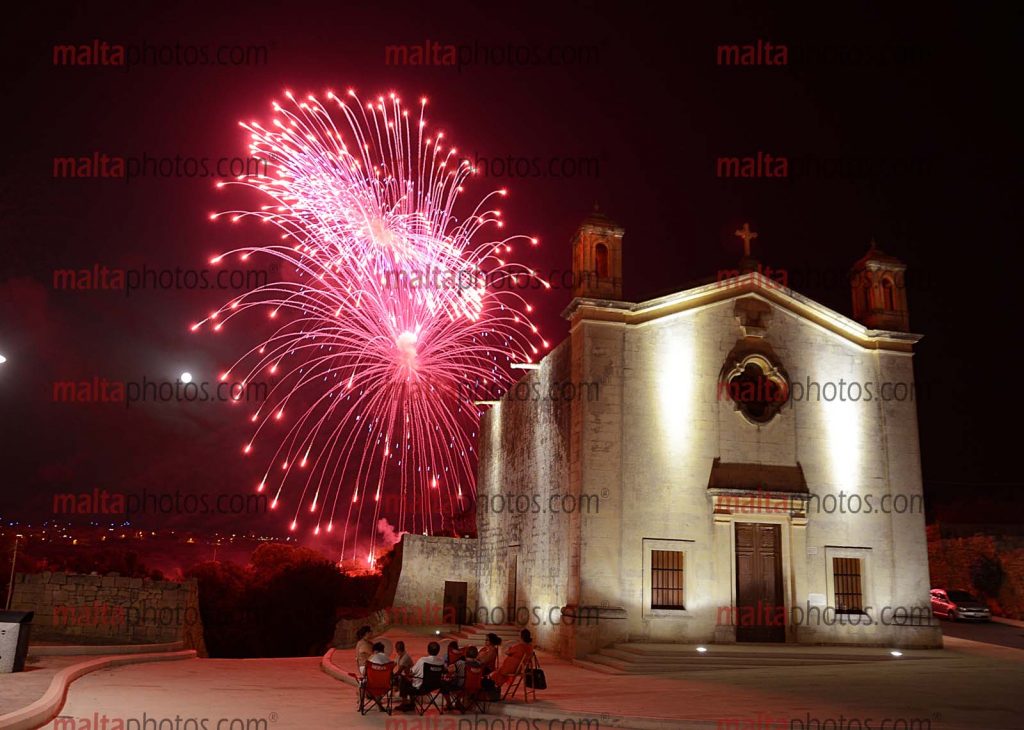 Qrendi Tal Maqluba Chapel Church Religion Religious Feast Fireworks ...