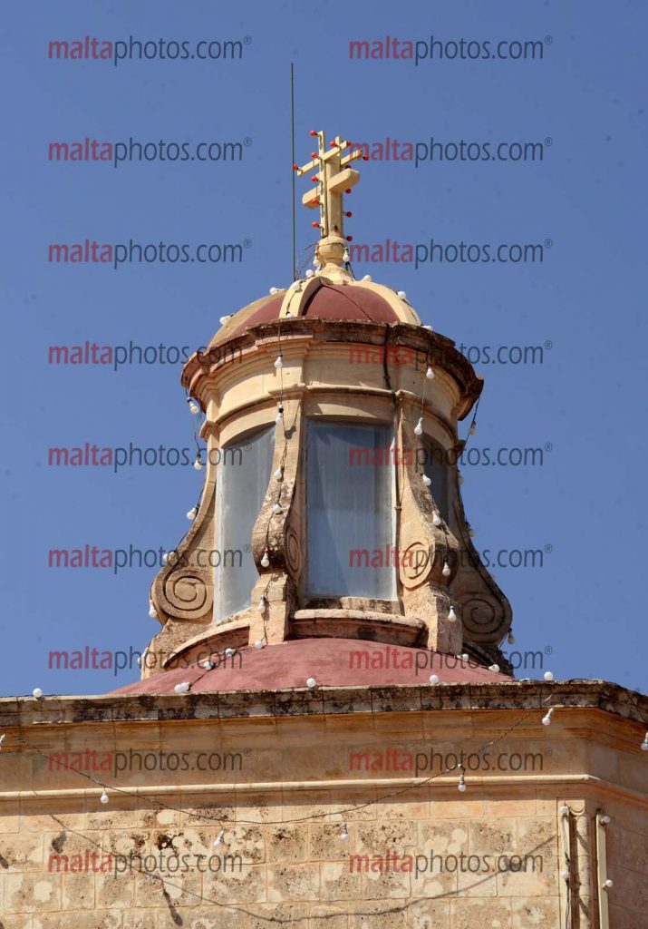 Attard Parish Church Dome Tip Detail - Malta Photos