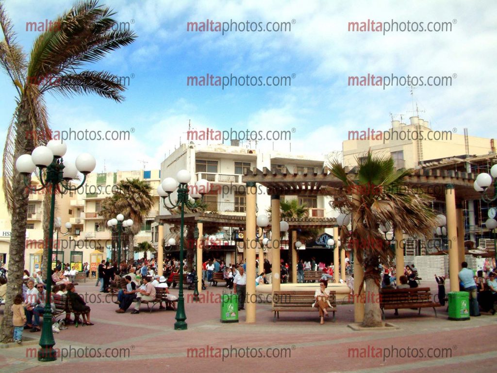Bugibba Main Square - Malta Photos