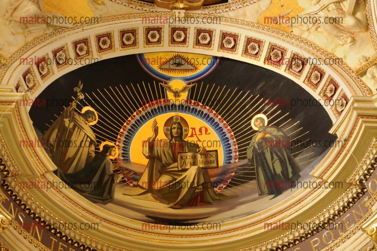 Hamrun Village St Gaetan Parish Church paintings - Malta Photos