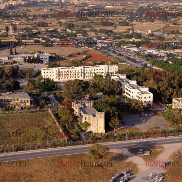 Luqa Aerial Village Parish Church Buildings Houses - Malta Photos