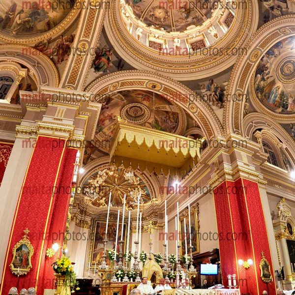 Balzan Parish Church Feast Festa Religion Religious Interior ...