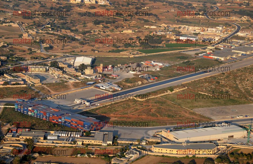Hal Far Aerial Old Runaway Industrial Estate Factories - Malta Photos