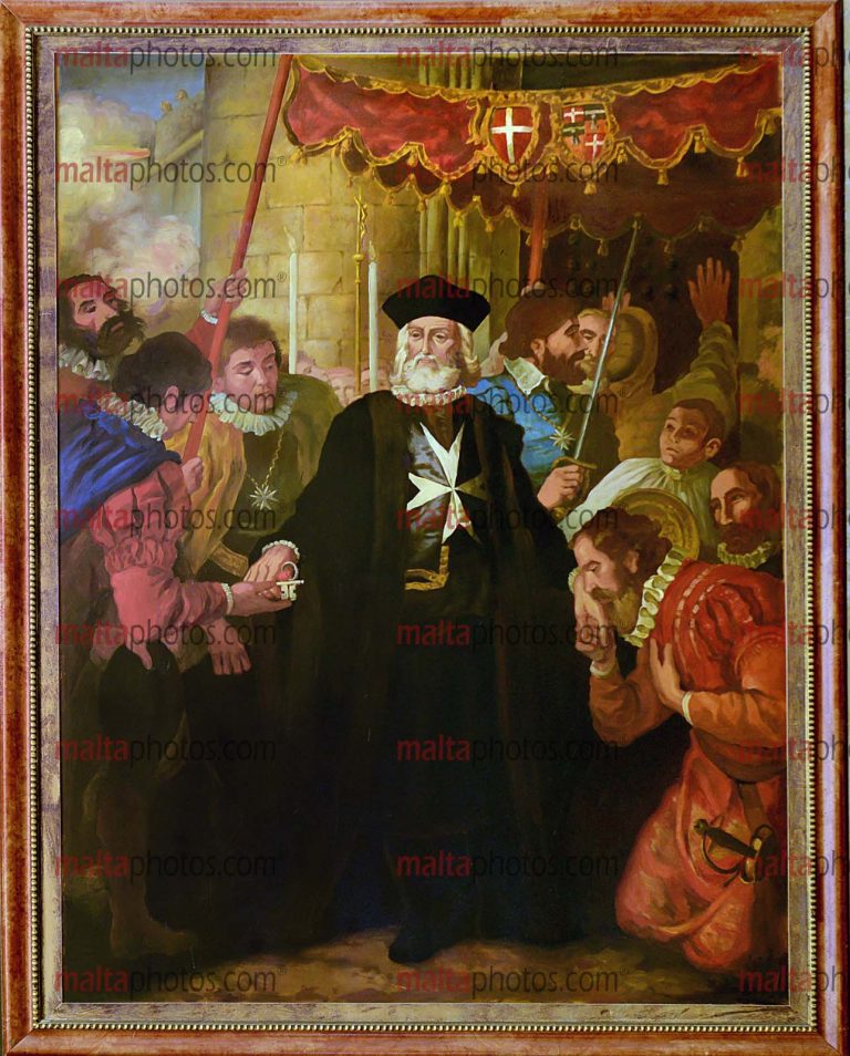 Knights of St John Painting at Baviera - Malta Photos