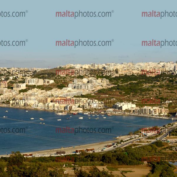 Mellieha Bay Sandy Beach Ghadira - Malta Photos