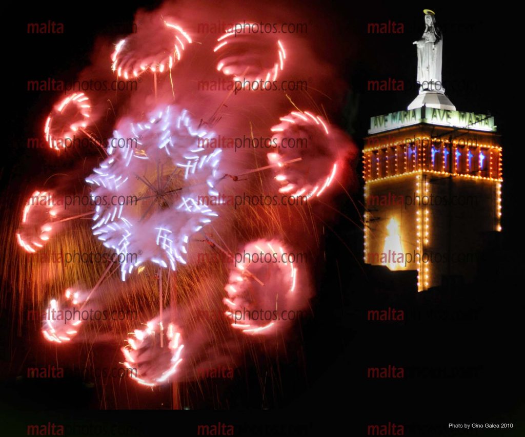 Fireworks Giggifogu Guardamangia Pieta - Malta Photos
