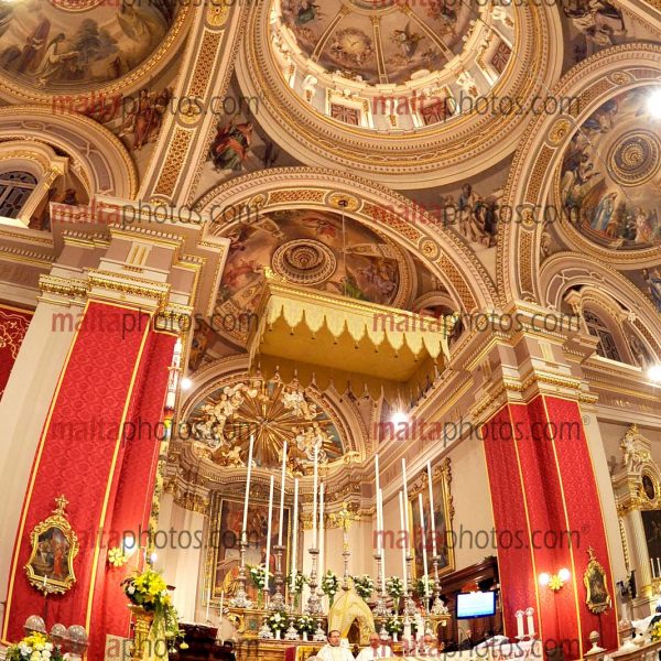 Balzan Parish Church Feast Festa Religion Religious Interior ...