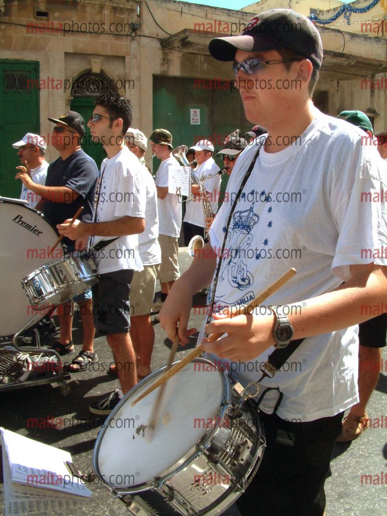 Mosta Feast Brass Band Club Marc Marching Street party Banda Santa ...
