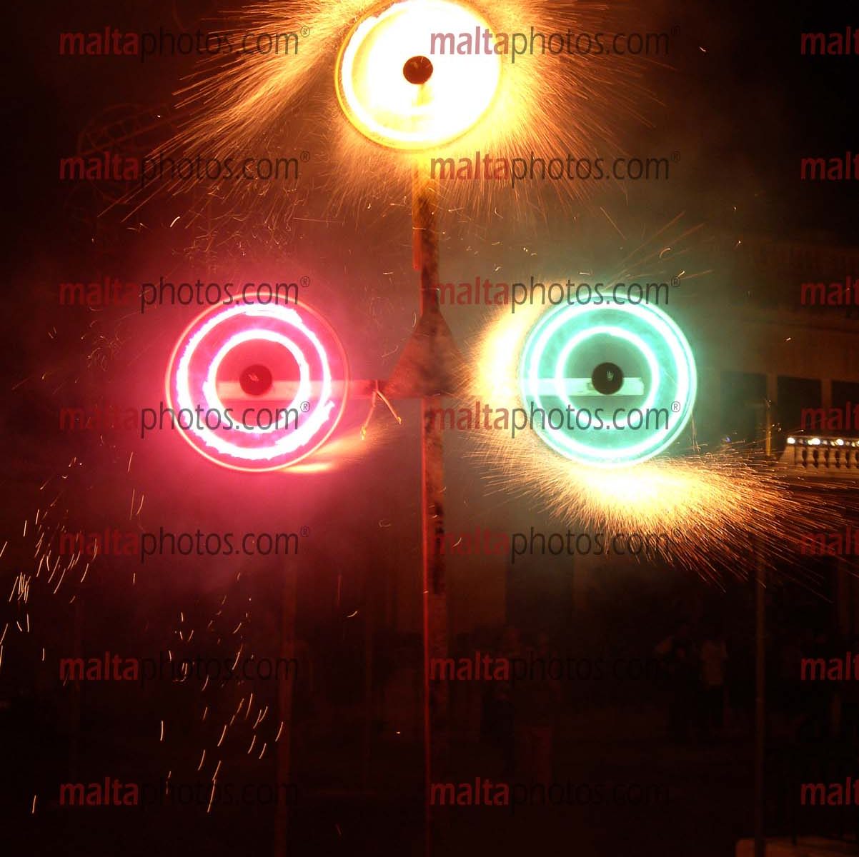 Fireworks Giggifogu Land - Malta Photos