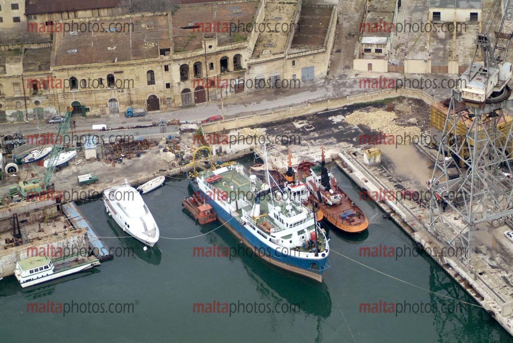 Marsa Industrial Aerial Shipyards - Malta Photos