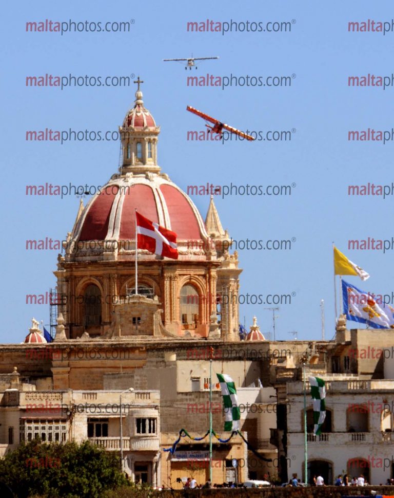 Zabbar Parish Church Religion Light Aircraft Display Feast Festa ...