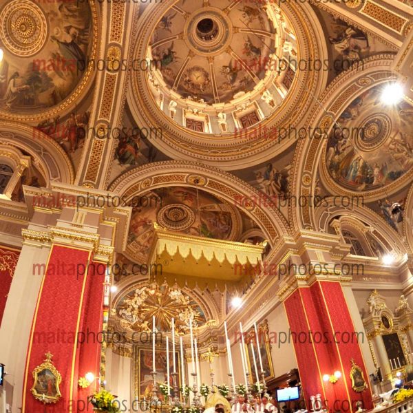 Balzan Parish Church Feast Festa Religion Religious Interior ...