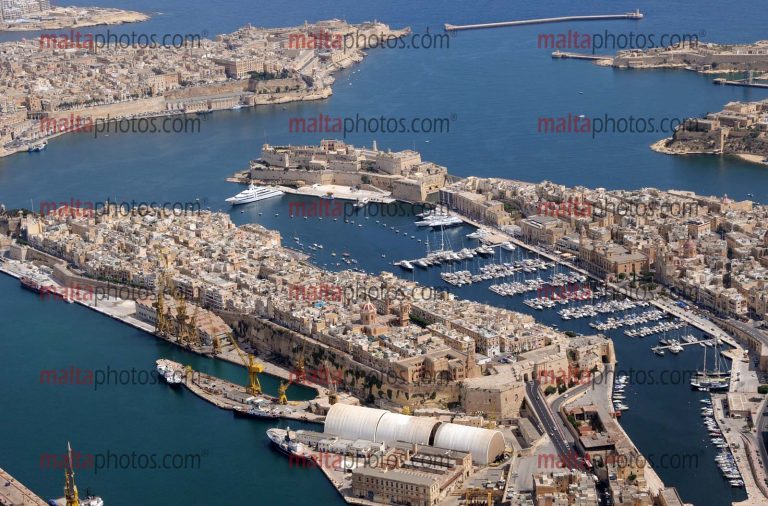 Cottonera Aerial Grand Harbour - Malta Photos