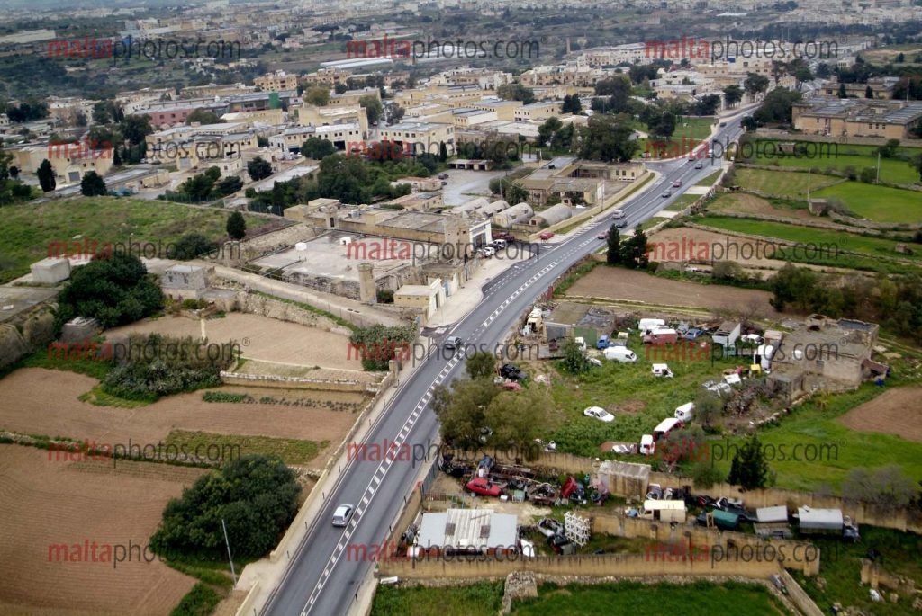 Luqa main Road Aerial - Malta Photos