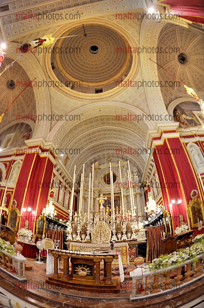 Attard Parish Church Interior Dome Architecture Altar Religion ...