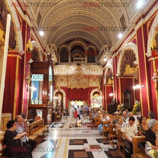 Attard Parish Church Interior Dome Architecture Altar Religion ...