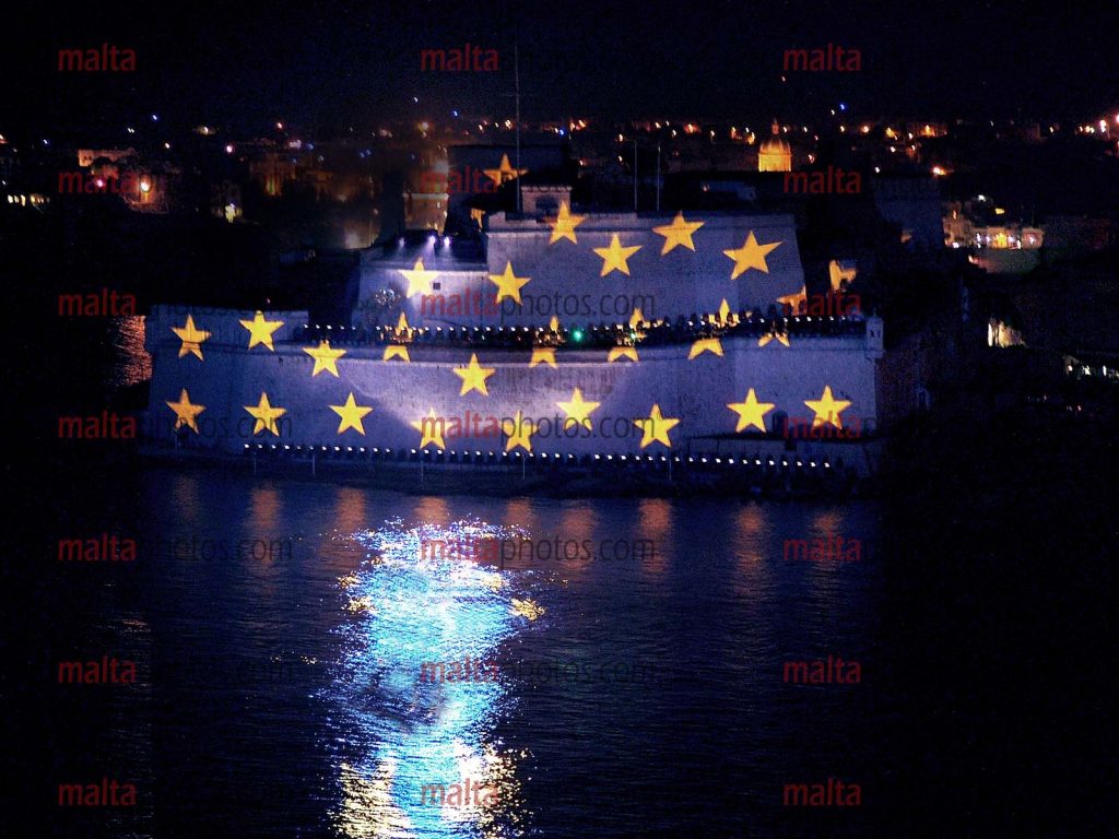 Flags EU European Union Celebrations - Malta Photos