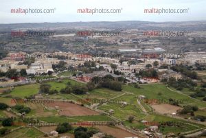 Luqa Village Aerial Parish Church - Malta Photos
