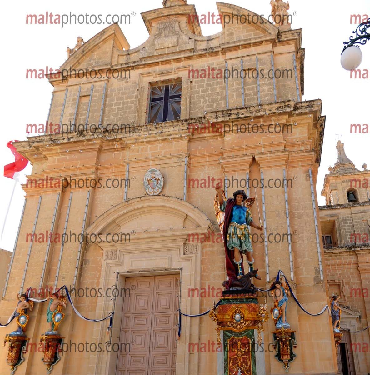 Mqabba Parish Church Architecture Feast facade - Malta Photos