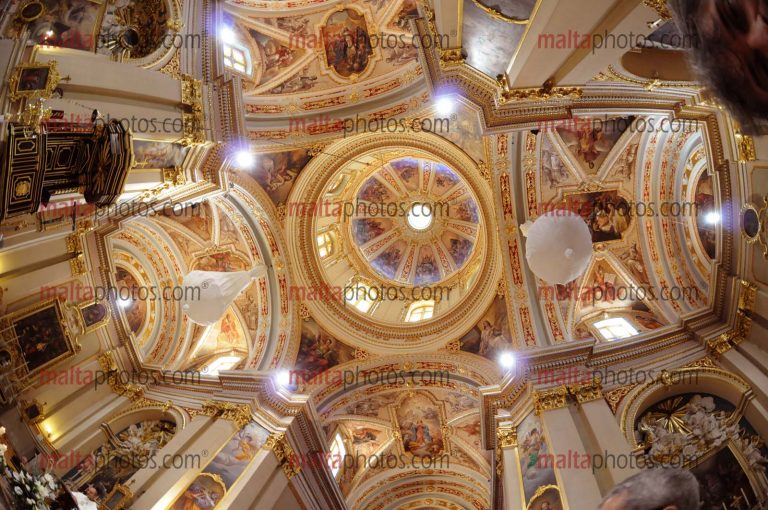 Qrendi Parish Church Interior Architecture - Malta Photos