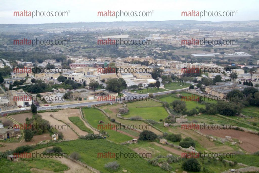 Luqa Village Aerial Parish Church - Malta Photos