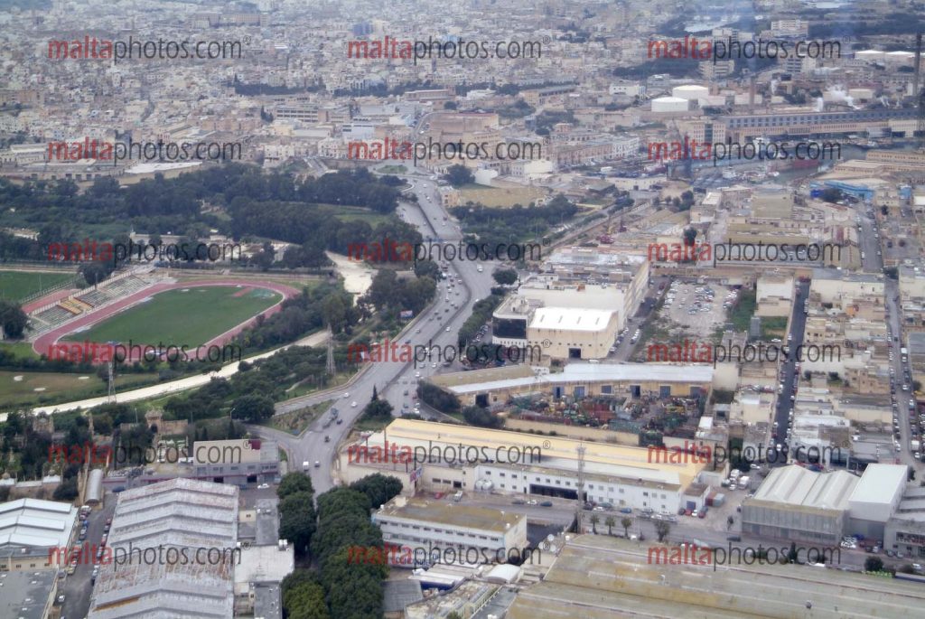 Marsa Aerial Industrial Estate Sports Complex - Malta Photos