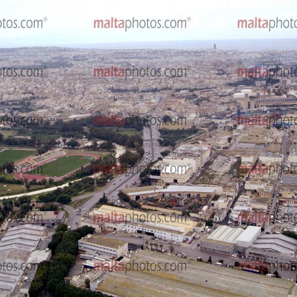 Marsa Aerial Industrial Estate Sports Complex - Malta Photos