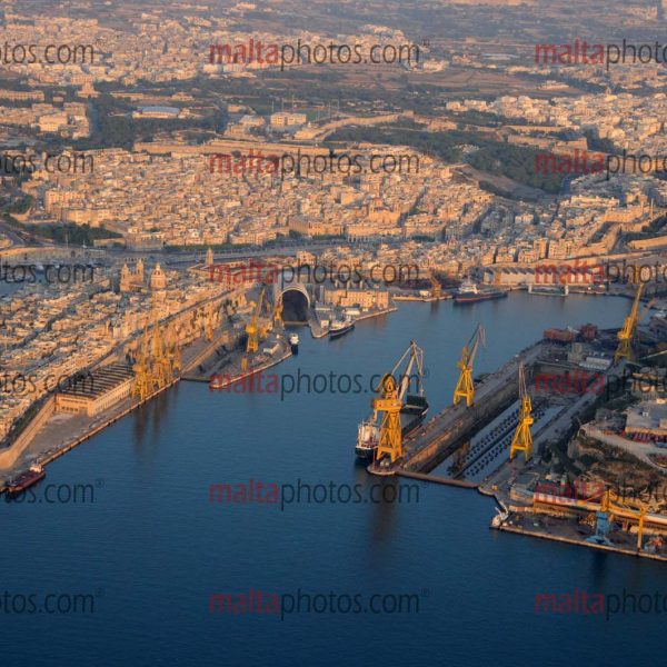 Dockyard Aerial Malta Drydocks - Malta Photos