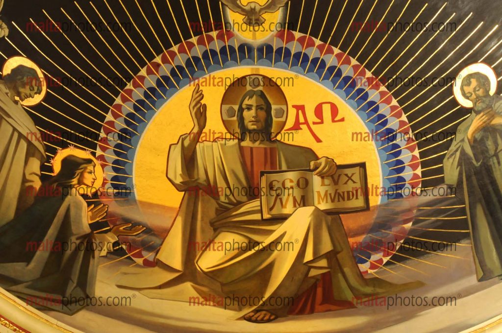 Hamrun Village Paintings St Gaetan Parish Church - Malta Photos