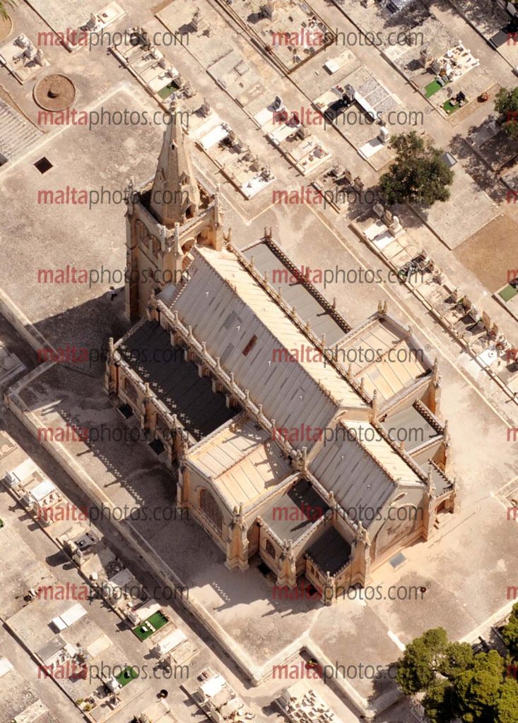 Marsa Aerial Addolorata Cemetry Chapel Graves - Malta Photos