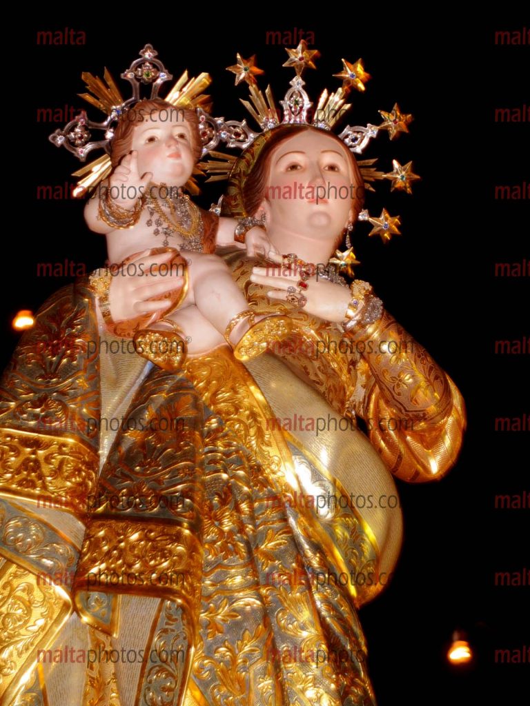 Zabbar Madonna Tal Grazzja Statue Vara Our Lady of Grace - Malta Photos