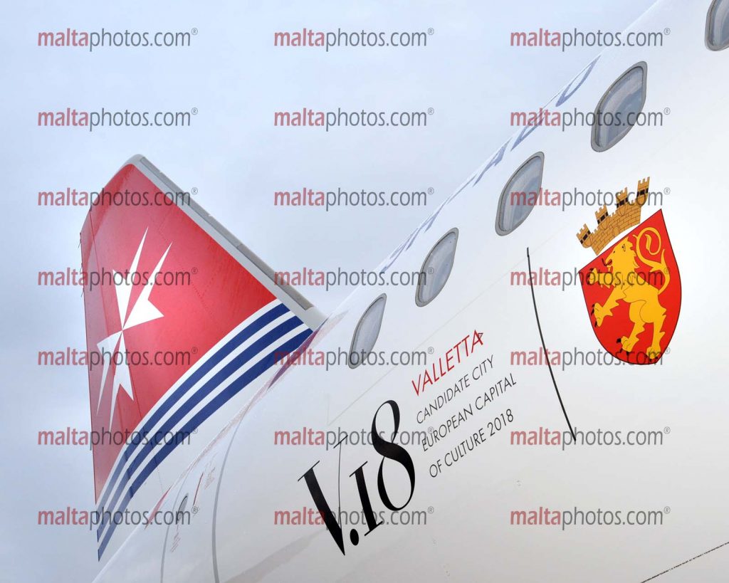 Airport Aviation Air Malta National Airline Logo Eight Pointed Cross ...