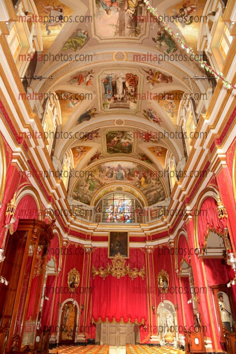 Balzan Parish Church Feast Festa Religion Religious Interior Paintings ...