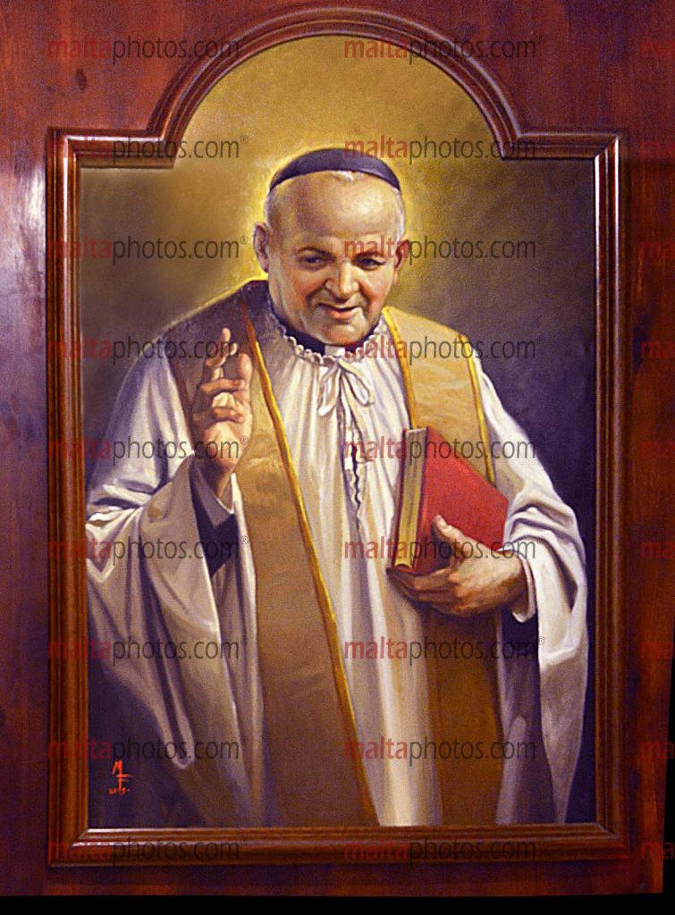 Gozo Xaghra San Gorg George Preca Painting - Malta Photos