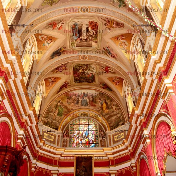 Balzan Parish Church Feast Festa Religion Religious Interior Paintings ...