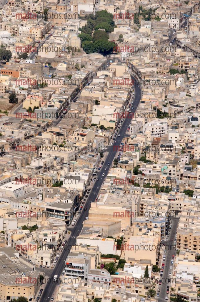 Birkirkara B'Kara Aerial Views streets - Malta Photos