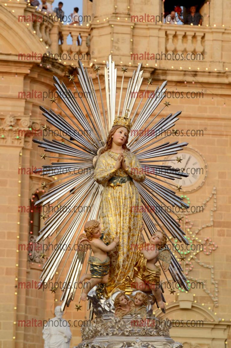 Gozo Xaghra Marija Bambina Statue Feast Vara Religion Procession ...