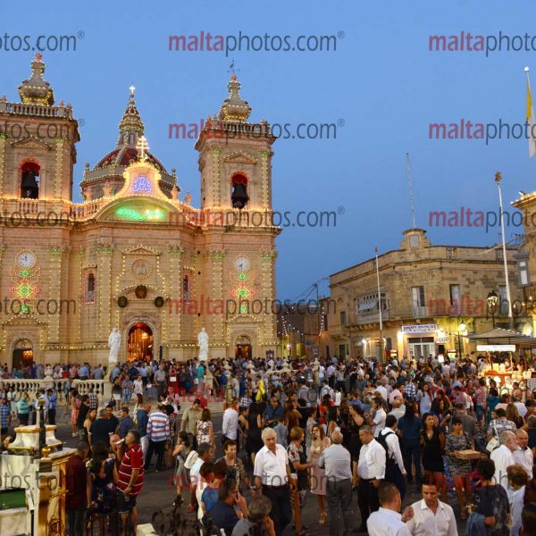 Xaghra Gozo Feast Festa Street Decorations - Malta Photos